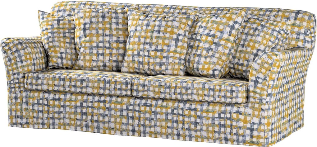 Potah na pohovku IKEA Tomelilla rozkládací barva modrá látka pletený vzor, vzorované