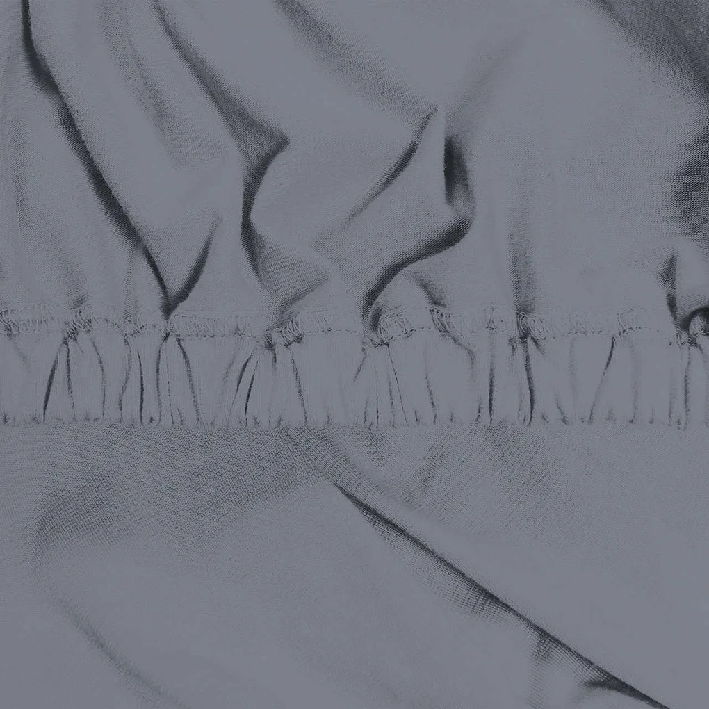 Jersey prostěradlo - new collection levandulově šedé na výšku matrace do 20 cm Velikost: 220 x 200