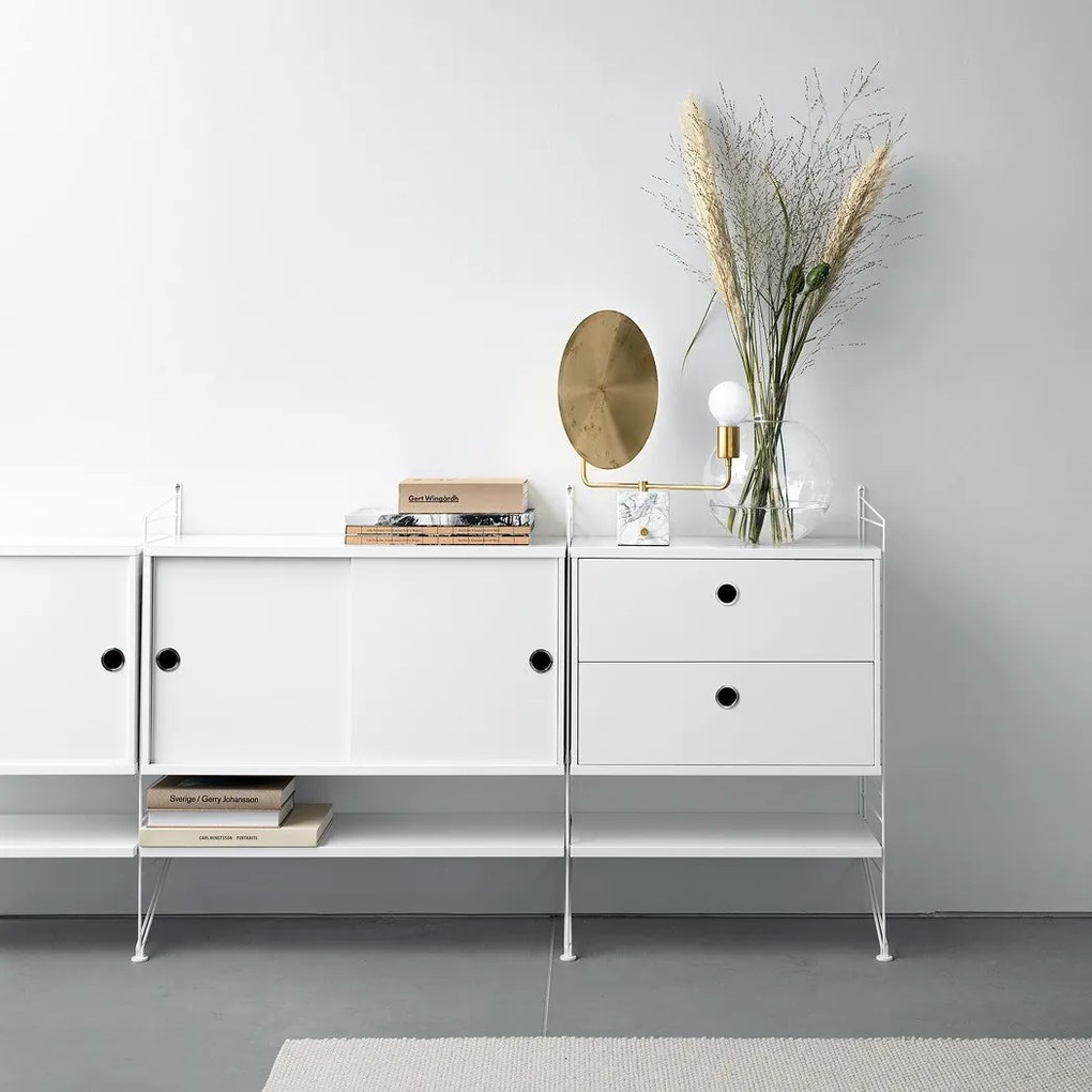 STRING Komoda Chest with Drawers 58 x 30 cm, Ash