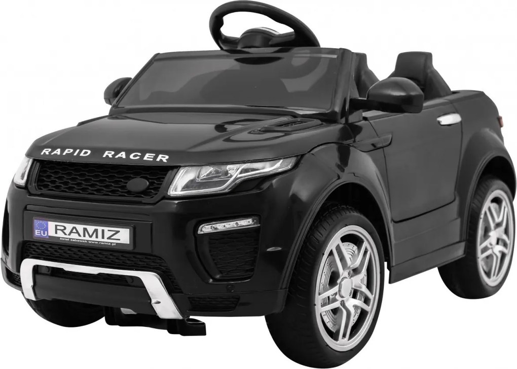 Ramiz Elektrické autíčko Rapid Racer pro děti, černé SUV + dálkové ovládání