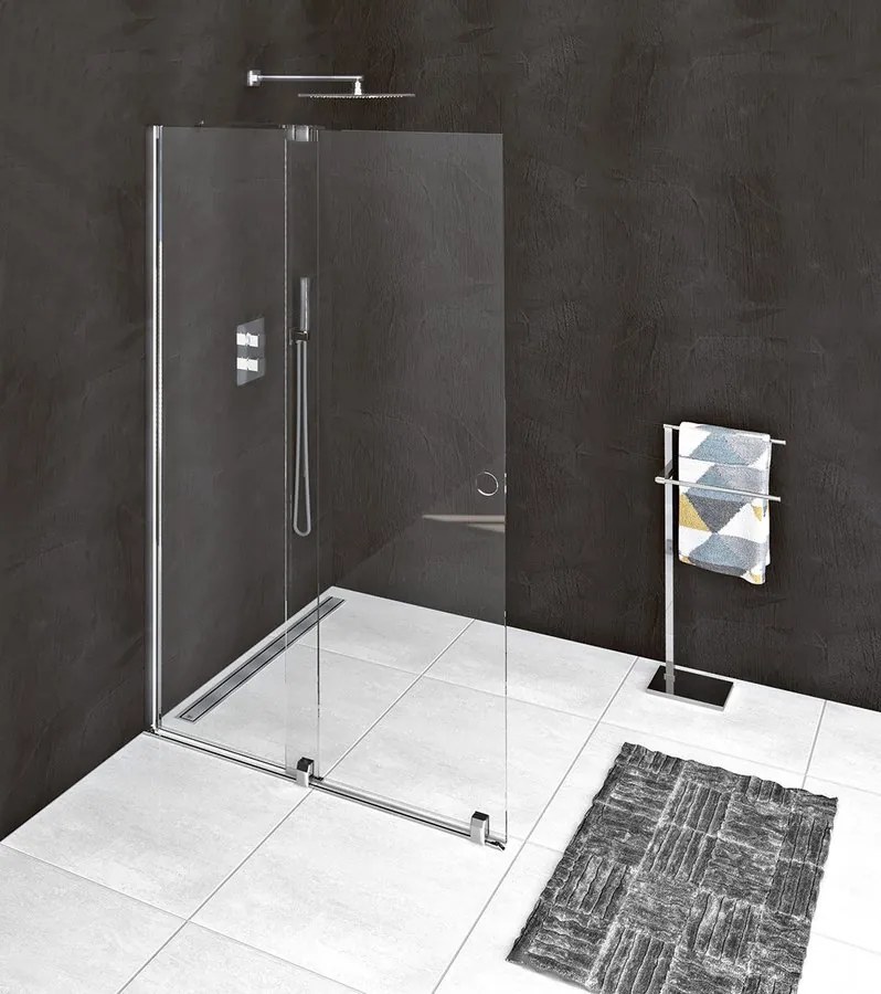 Polysan Polysan, MODULAR SHOWER stěna pro instalaci na zeď, jednodílná, 1000 mm s otvory pro držák ručníků, MS1-100-D