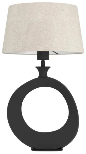 Eglo 390423 - Stolní lampa DIEZMA 1xE27/60W/230V 52,5 cm černá/krémová