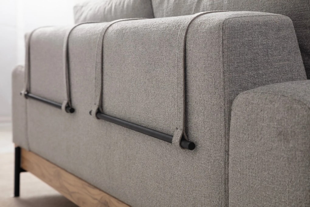 Hanah Home Třímístná pohovka ETI dub šedá 220 cm