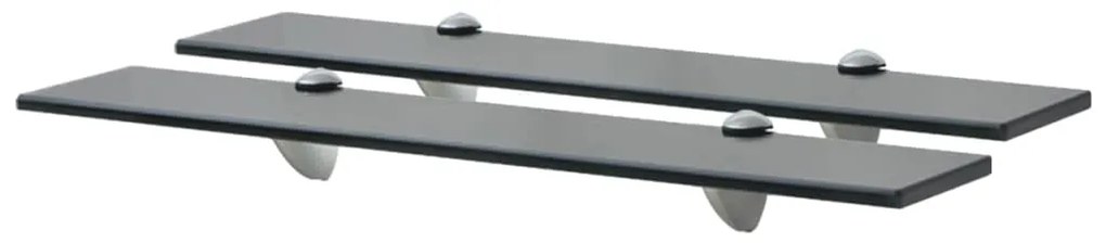 Plovoucí police 2 ks sklo 60 x 10 cm 8 mm 3051505