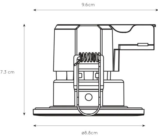 Lucide 22973/06/99 -LED Stmívatelné koupelnové svítidlo BINKY LED/6,5W/230V IP65