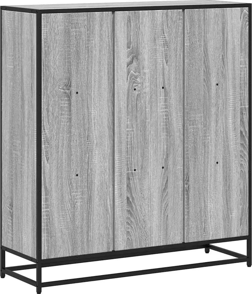 Knihovna šedá sonoma 97,5x33x107,5 cm kompozitní dřevo a kov 3300863