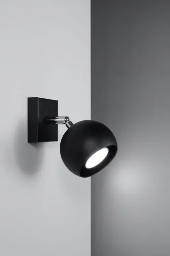 Nástěnné bodové svítidlo SOLLUX Oculare GU10 1x40W bez zdroje SL.0443 černá