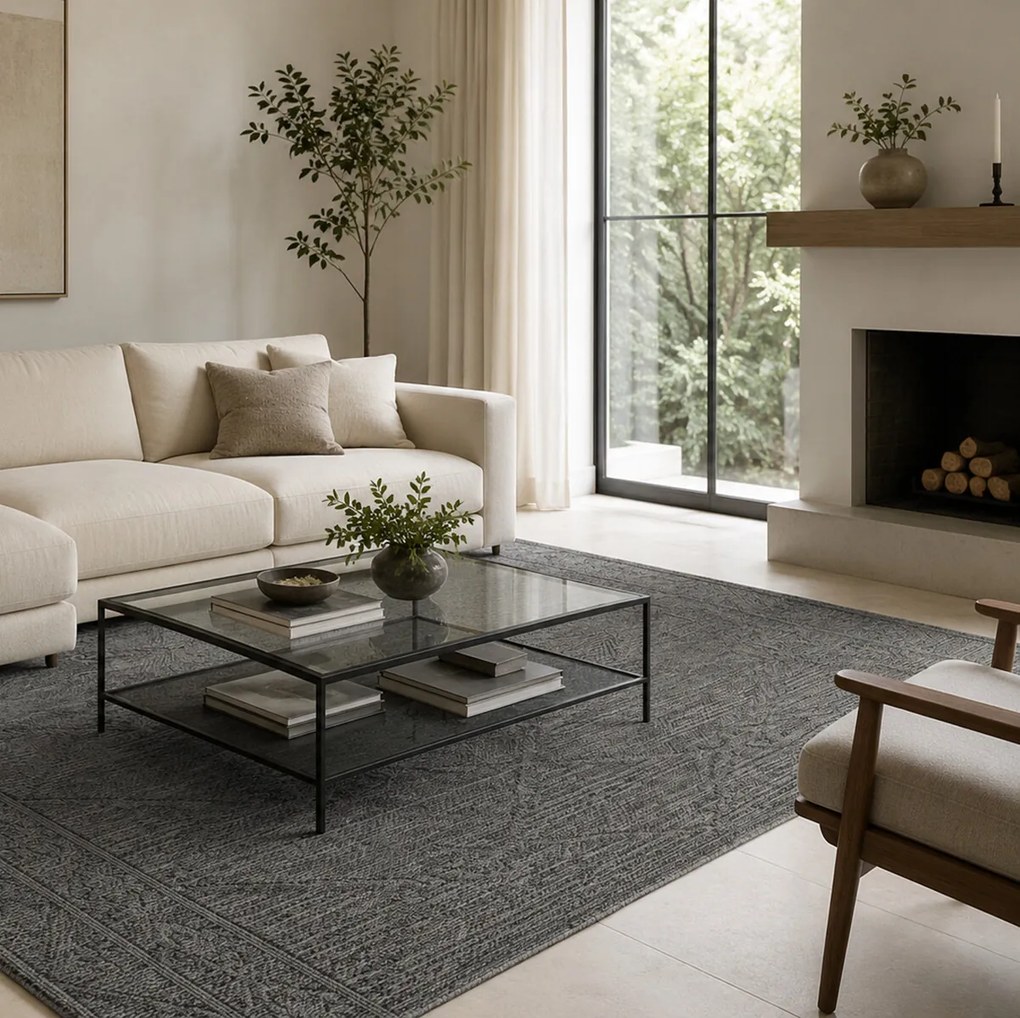 Ayyildiz, Kusový koberec Patara 4955 Grey – na ven i na doma, 80x150, šedá, chodba / předsíň