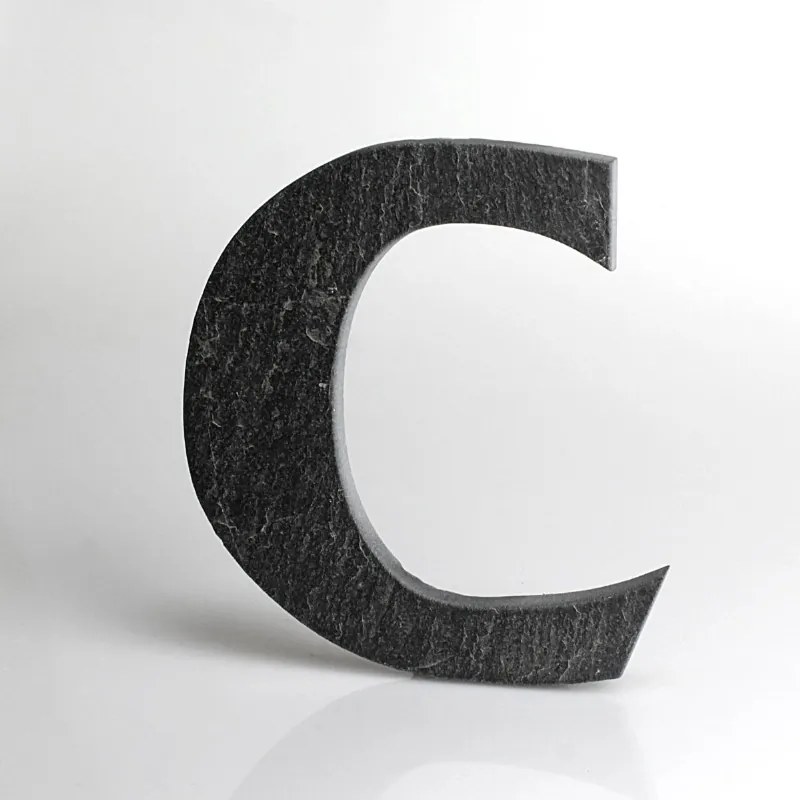 Domovní číslo popisné břidlice styl France písmeno "C" KATEON