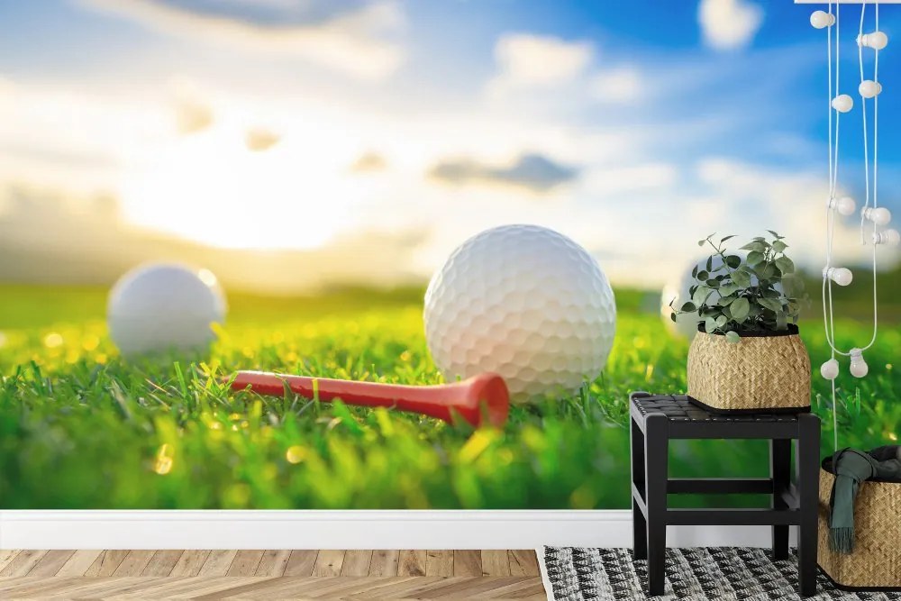 Fototapeta 3D Golfové Míčky Hladký vinyl 104x70.5