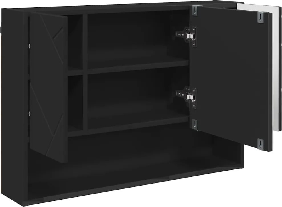 Sada koupelnového nábytku 3 ks Černá 76,5 x 35 x 64 cm 3393034