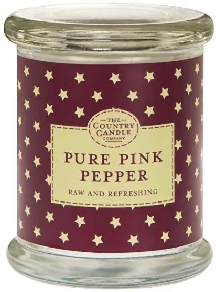 Country Candle Vonná svíčka ve skle s víčkem Růžový pepř (Pure Pink Pepper) 848 g