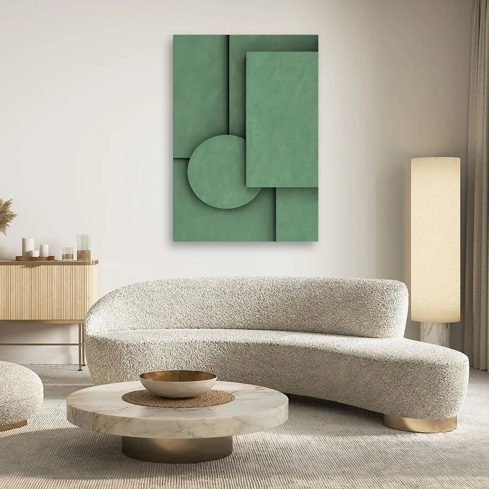 Gario Obraz na plátně Reliéf geometrických tvarů Rozměry: 40 x 60 cm