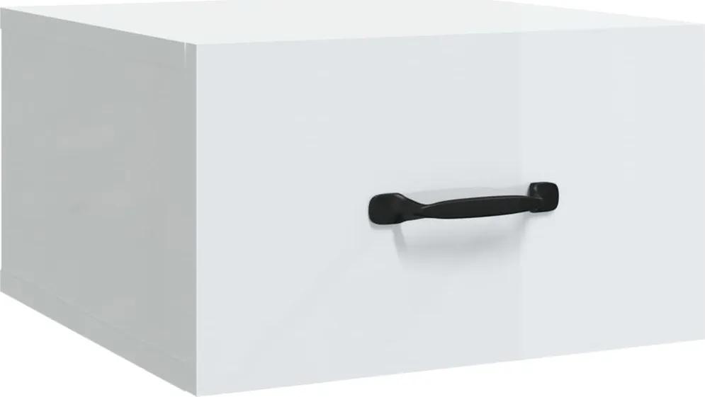 vidaXL Nástěnný noční stolek 35 x 35 x 20 cm [812864] Barva: Bílá