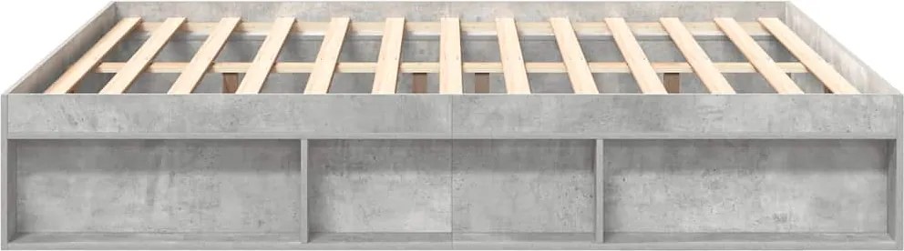 Rám postele betonově šedý 200 x 200 cm 3203890