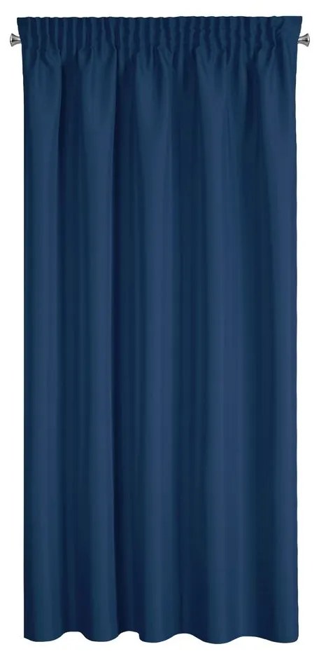 Modrý závěs na pásce RITA 140x175 cm