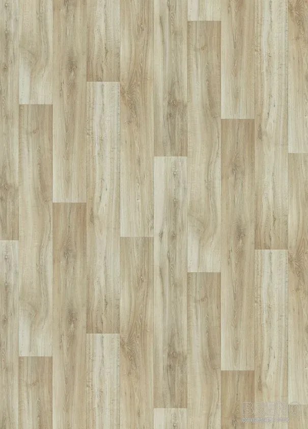 Breno PVC POLARIS Lime Oak 690M – světlé dřevo, šíře 400 cm