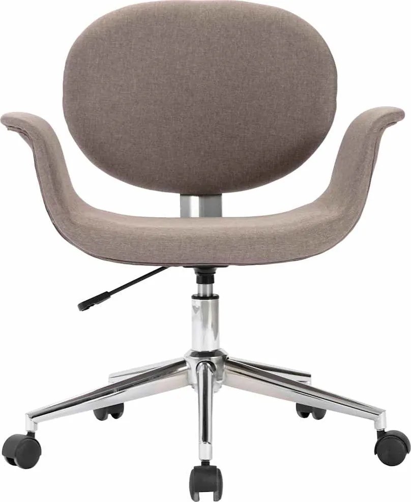 Otočné jídelní židle 2 ks taupe textil 3054869