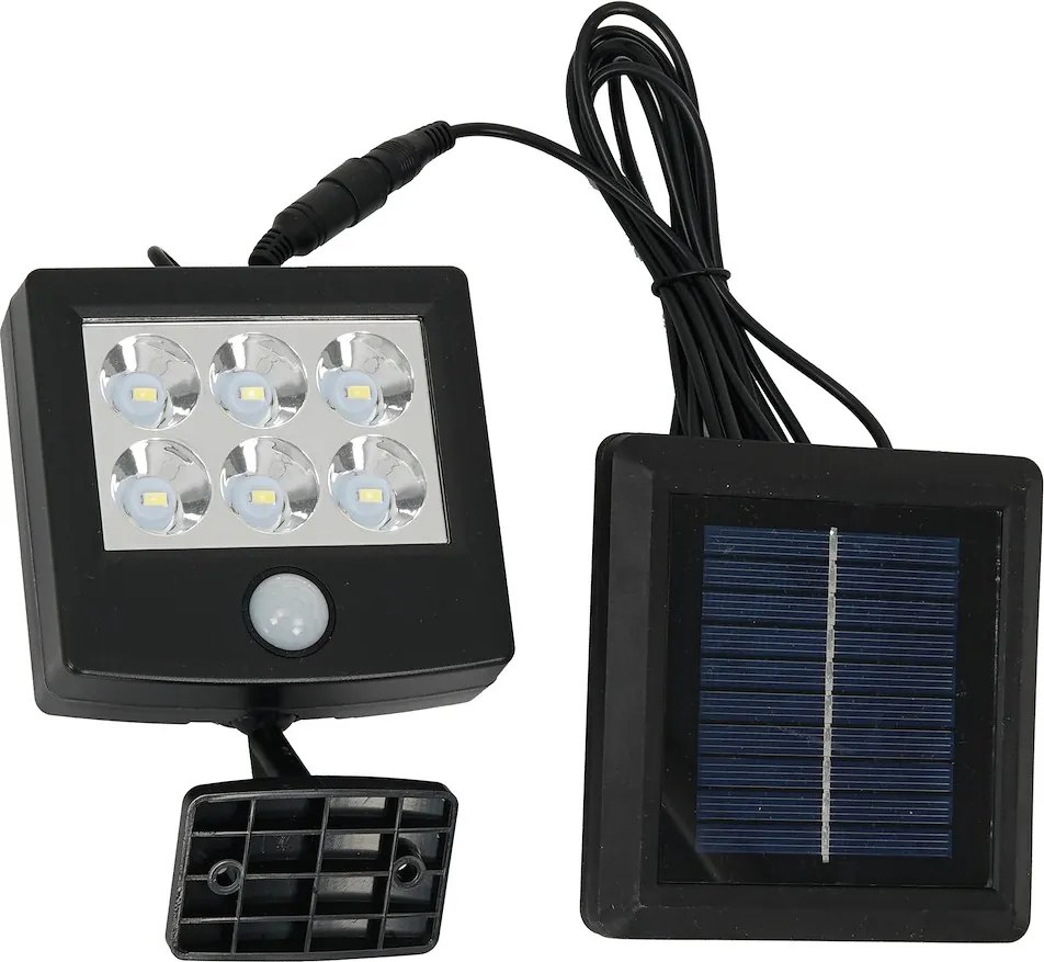 Exteriérové solární LED svítidlo Depo, 1x LED 1,05w, černá