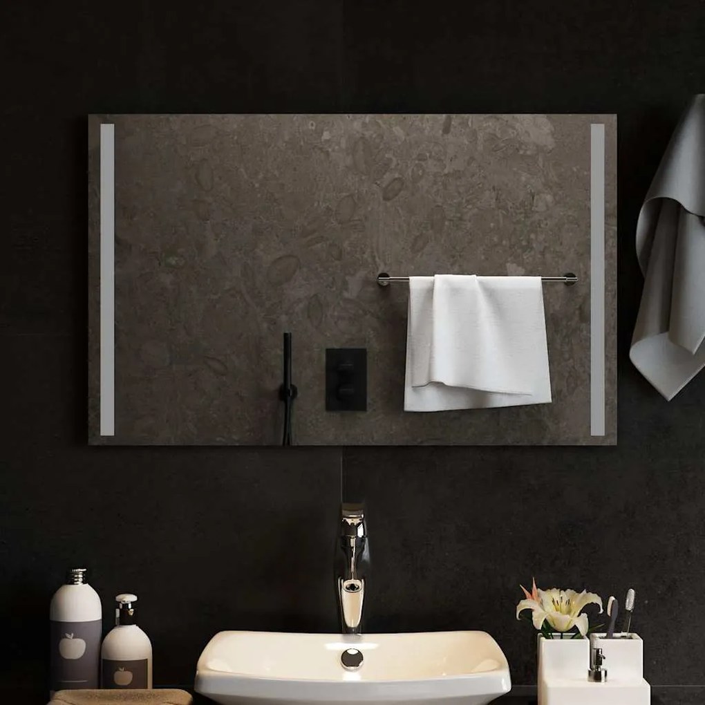Koupelnové zrcadlo s LED osvětlením 80x50 cm 151748