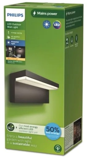 Philips - LED Venkovní nástěnné svítidlo BUSTAN LED/3,8W/230V 2700K IP44