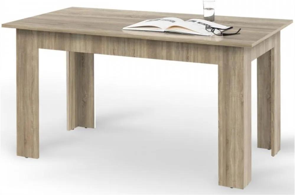 Jídelní stůl, rozkládací, dub sonoma, 140-180x80 cm, ADMIRAL