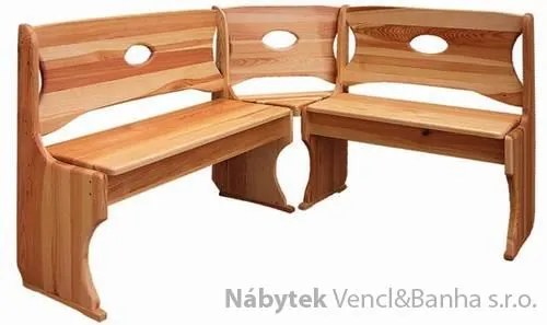 dřevěná rohová jídelní lavice z masivního dřeva borovice drewfilip 4