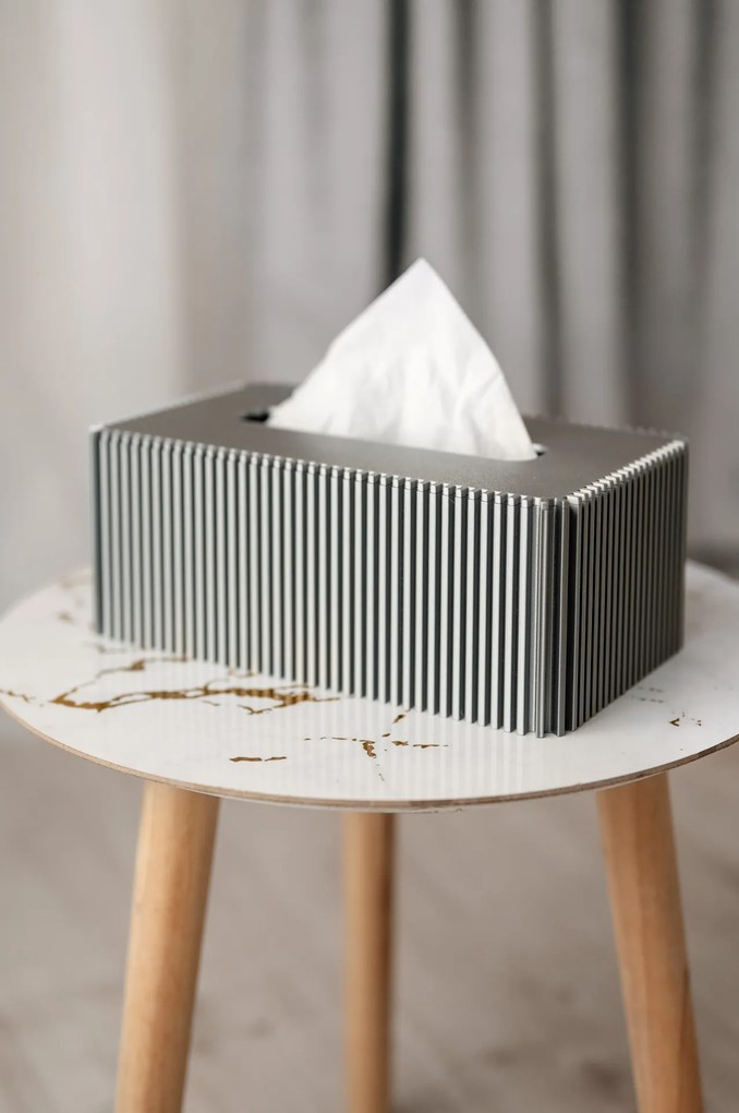 BOX SETA - Designový box na jednorázové kapesníčky, šedá