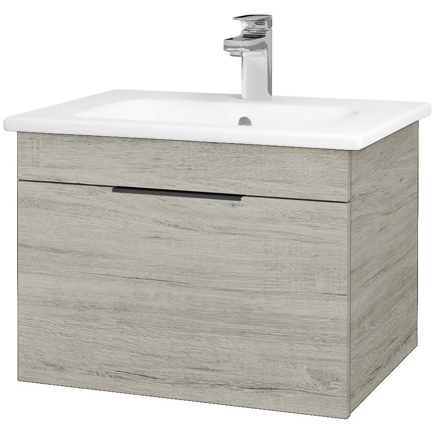 Dřevojas Koupelnová skříň ASTON SZZ 60 Varianta: N01 Bílá lesk / Úchytka T02 / D20 Galaxy