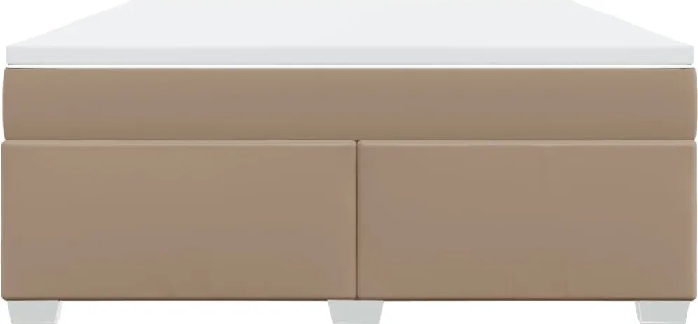 Box spring postel s matrací cappuccino 180 x 200 cm umělá kůže 3285224