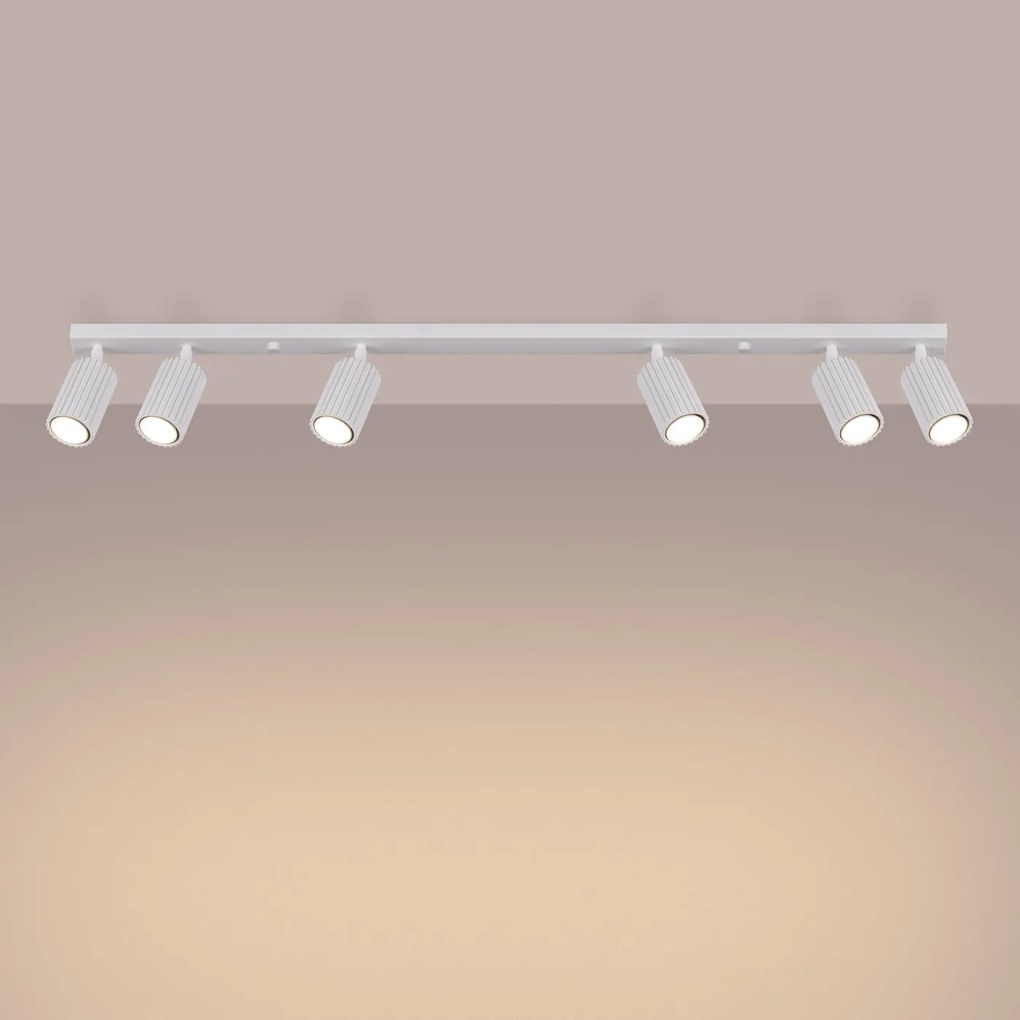 Sollux Lighting Stropní svítidlo KARBON 6L bílé