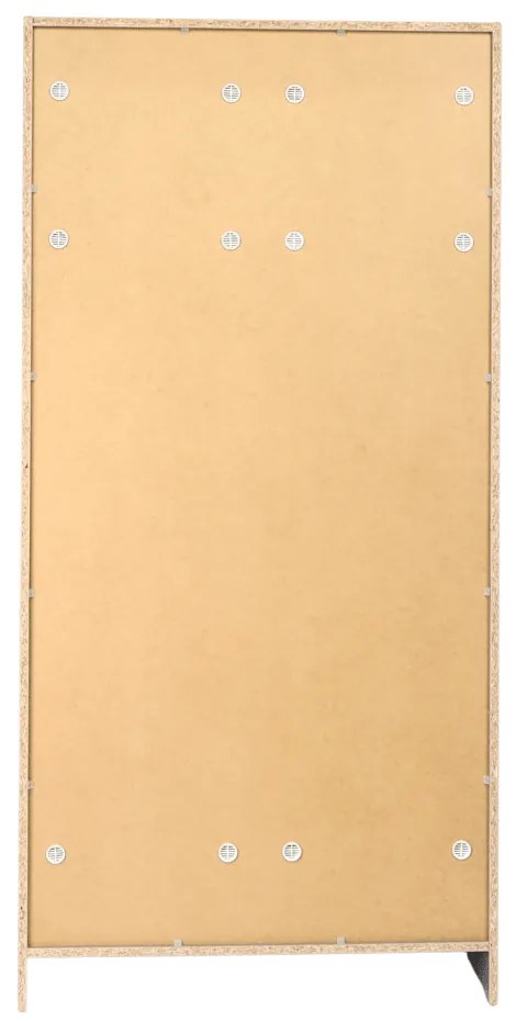 Dřevěná šatní skříň Visio LUX, 90 x 45 x 185 cm, cylindrický zámek, šedá