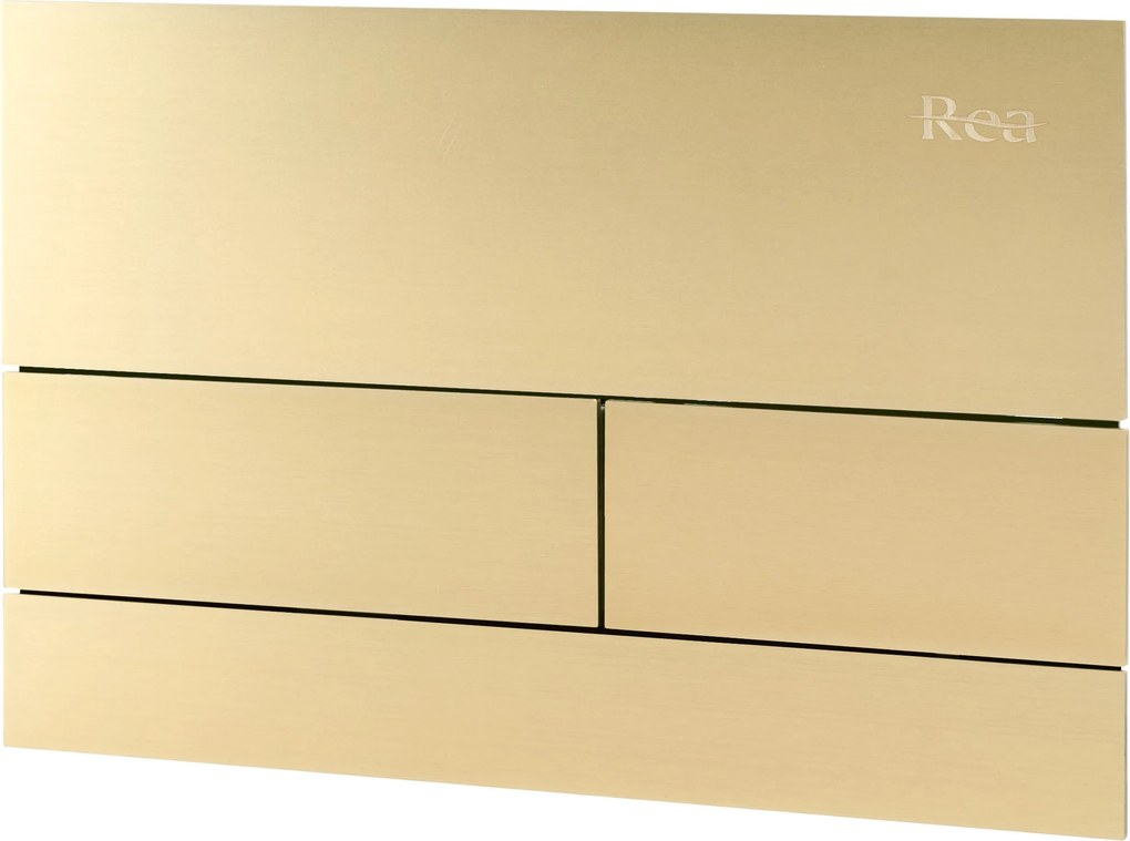 Rea Rea, Podomítkový WC systém K011A-Q + tlačítka T Brush Gold, KPL-E0055
