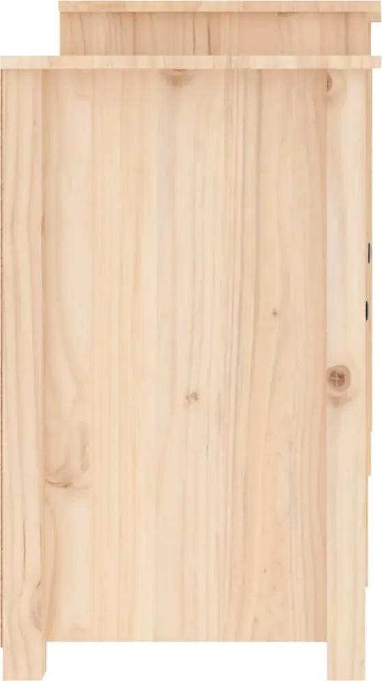 vidaXL Příborník 164x37x68 cm masivní borové dřevo [821492] Barva: Bílá