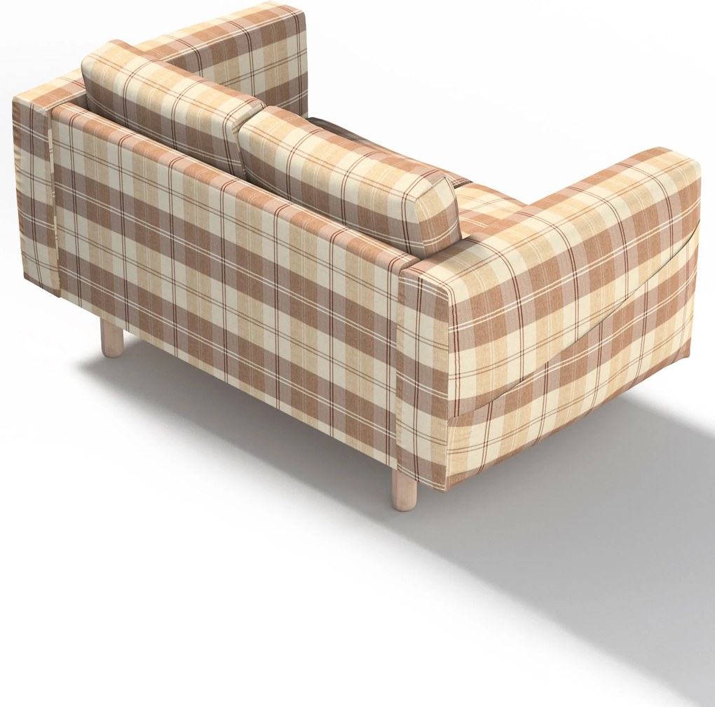 Potah na pohovku IKEA Norsborg 2-místná barva béžová látka pletený vzor, vzorované