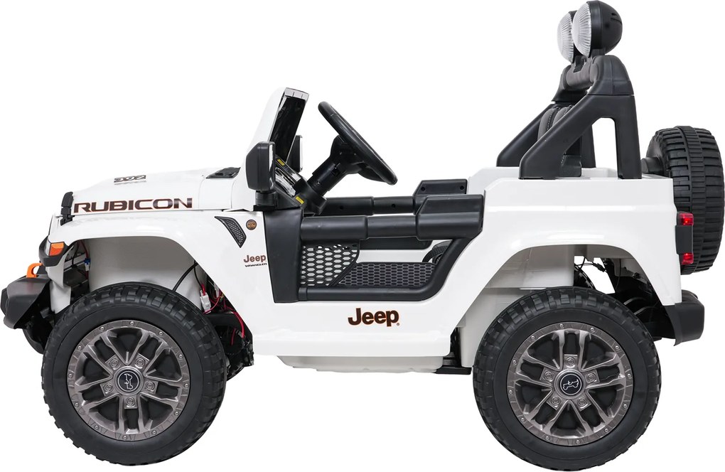 Ramiz Jeep Wrangler Rubicon LIFT elektrické autíčko pro děti bílé