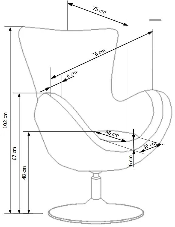 Relaxační designové křeslo BUTTERFLY — kov, patchwork Halmar