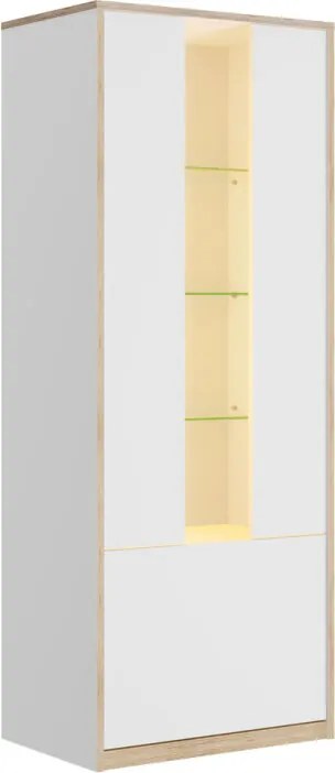 Vitrína nízká 1d1w bílý Complex