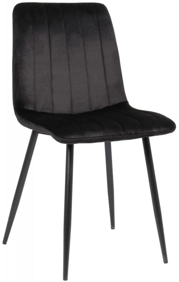 Bhm germany Jídelní židle Dijon, samet, černá