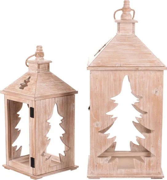 Set dvou luceren domeček hnědý DA220 (2 ks)