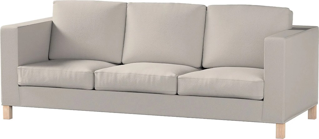 Potah na pohovku IKEA Karlanda 3-místná nerozkládací, krátký barva béžová látka pletený vzor