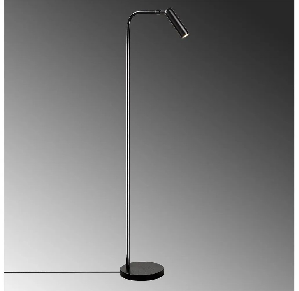 Designová stojanová lampa Pearlie 120 cm černá