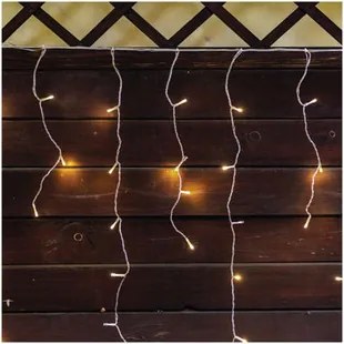 Propojovací vánoční řetěz bez zdroje EMOS Connecting D1CN01 ZY2002 100LED krápníky 2,5x0,9m studená/teplá blikající
