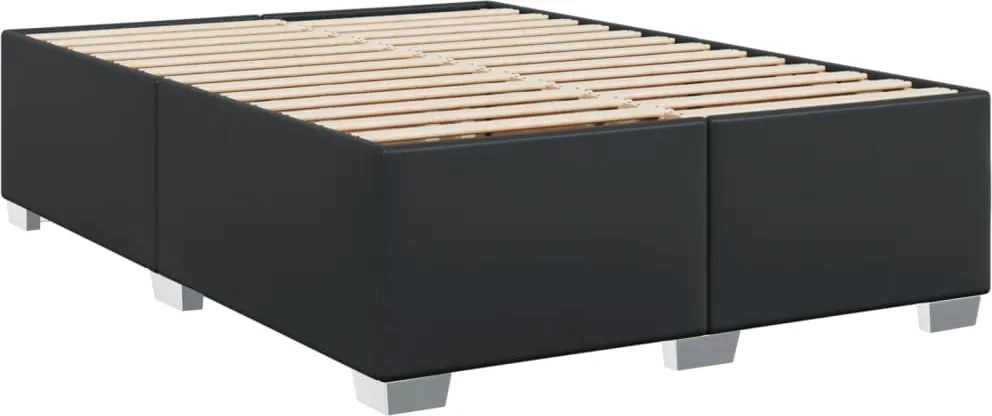 Rám postele černá 140 x 200 cm umělá kůže 3284560