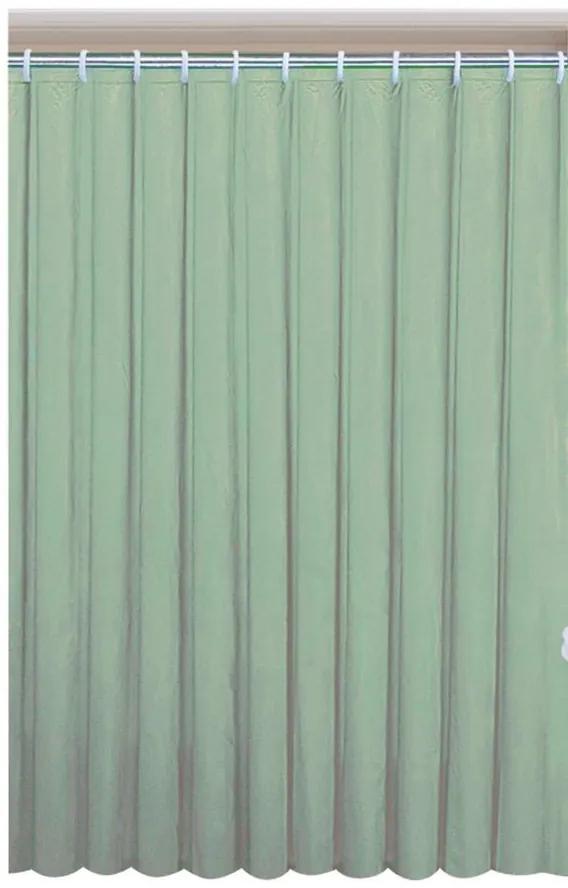 Aqualine, Závěs 180x200cm, 100% polyester, jednobarevný, zelená, 0201104 Z