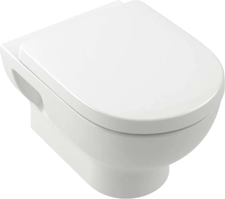 Villeroy & Boch O.novo - Závěsné WC se sedátkem SoftClosing, TwistFlush, DirectFlush, CeramicPlus, alpská bílá 5C39CLR1