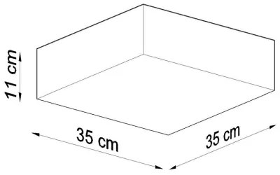 Stropní svítidlo SOLLUX Horus 35cm E27 2x60W bez zdroje SL.0138 bílá