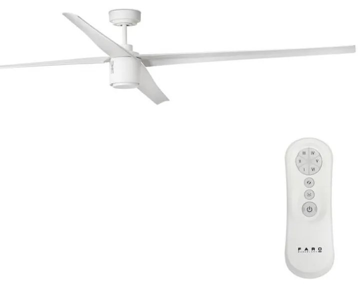FARO Barcelona FARO 33494 - LED Stmívatelný stropní ventilátor ATTOS LED/20W/230V bílá 33494