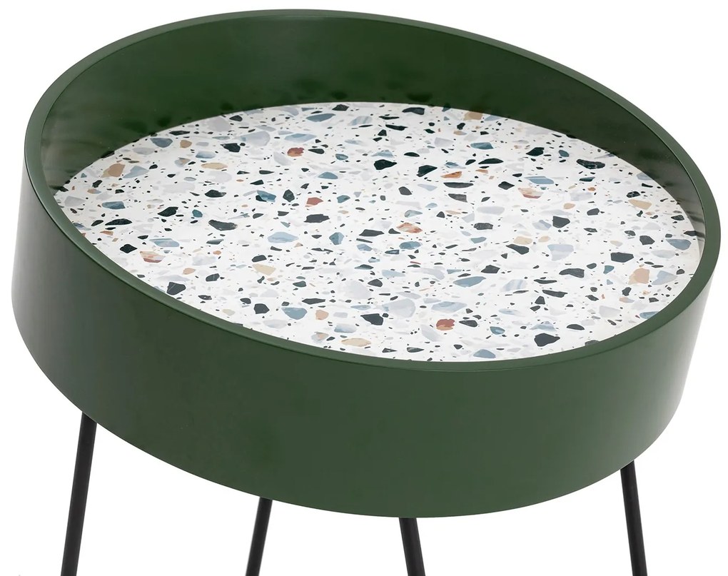Kalune design Odkládací stolek ILO zelený