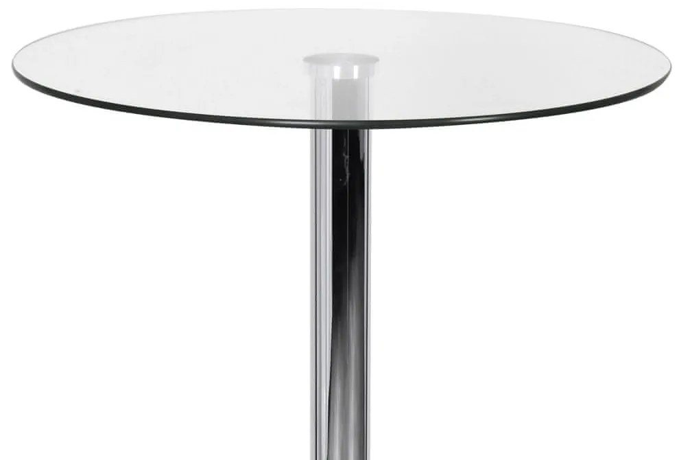 Bruxxi Barový stůl Felix, 105 cm, stříbrná
